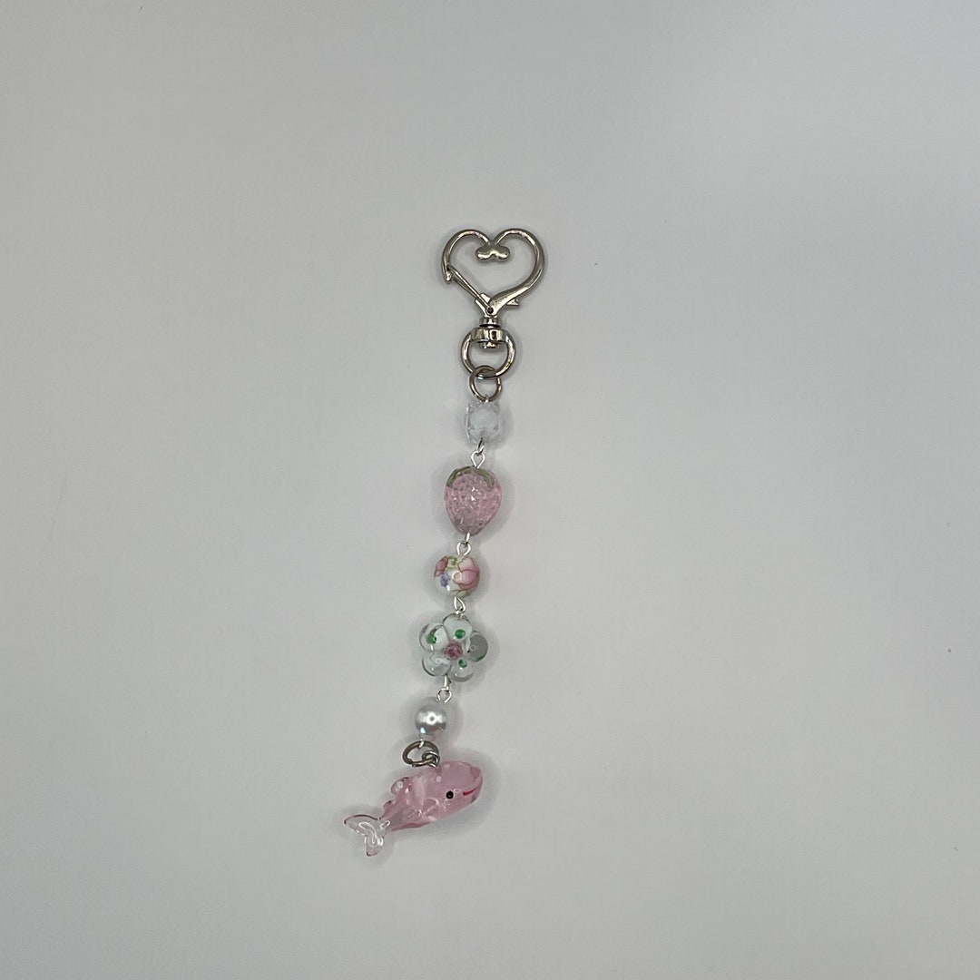 Pink Whale Shark Handmade Keychain - Etsy