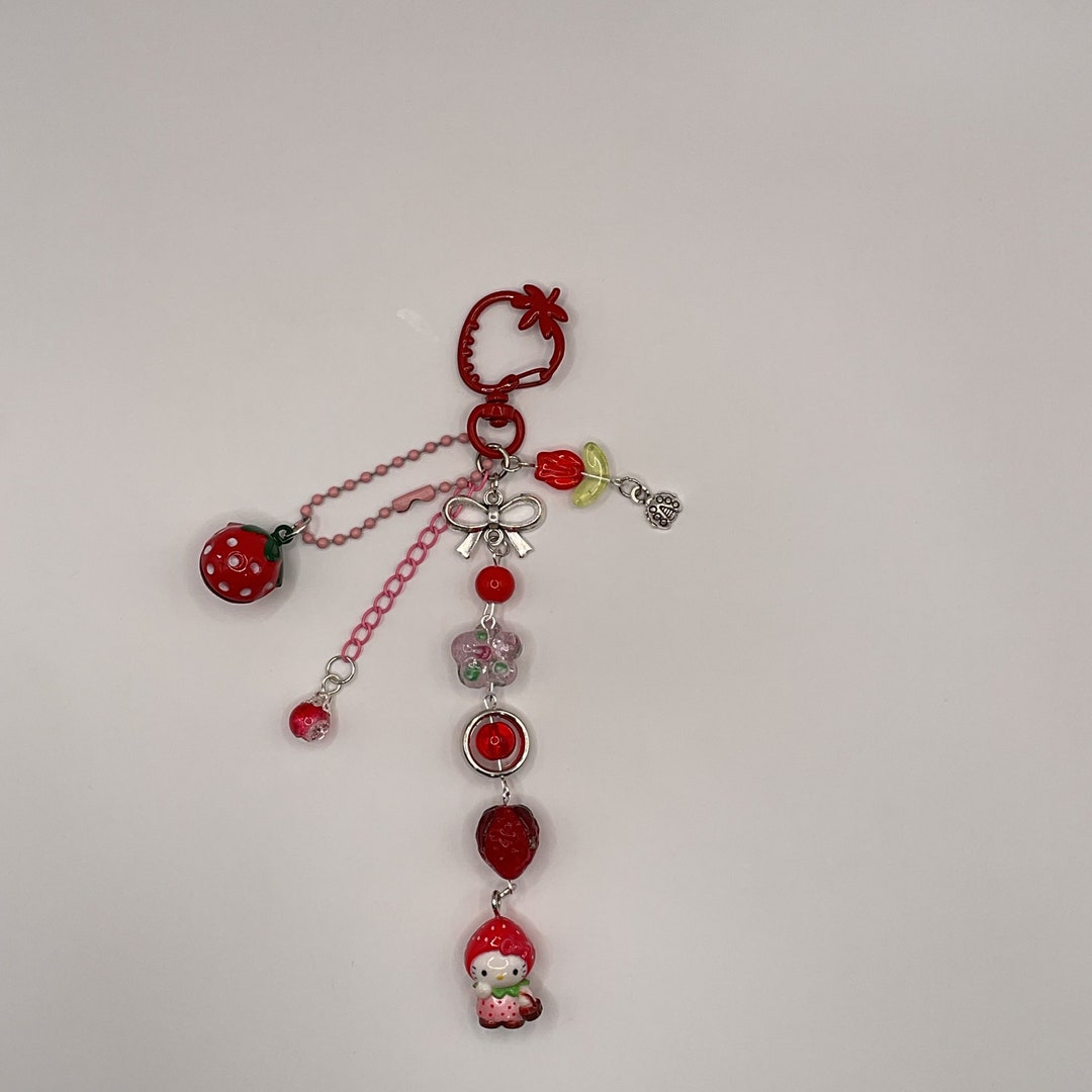 Hello Kitty Handmade Keychain - Etsy