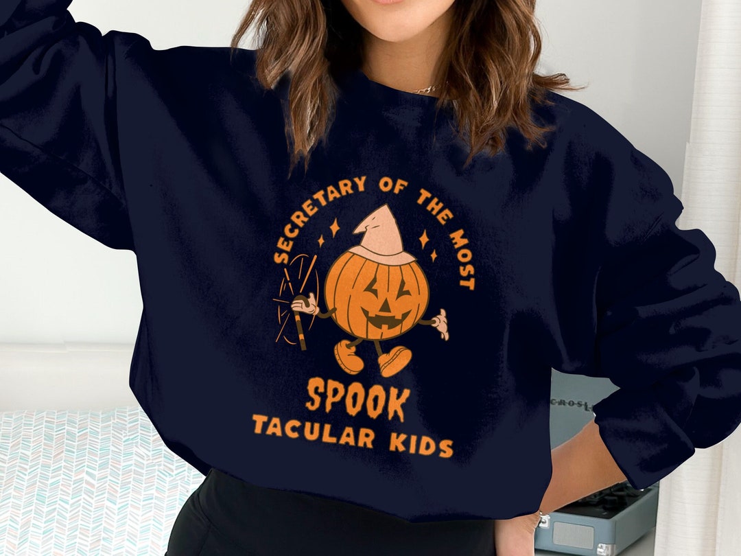 Secretary of the Most Spook Tacular Kids Sweatshirt, Halloween Unisex ...