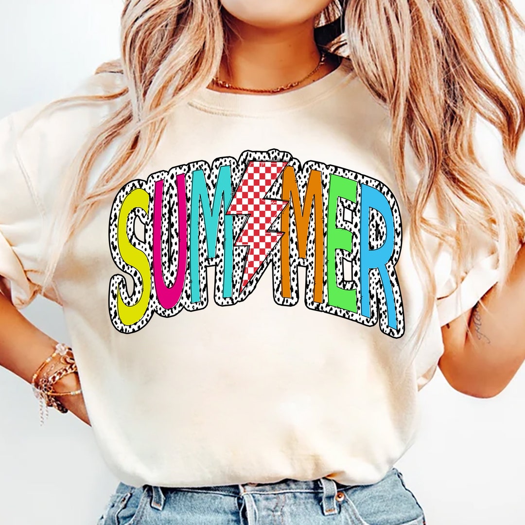 Retro Summer Png, Summer Lightning Bolt, Summer Sublimation Design ...