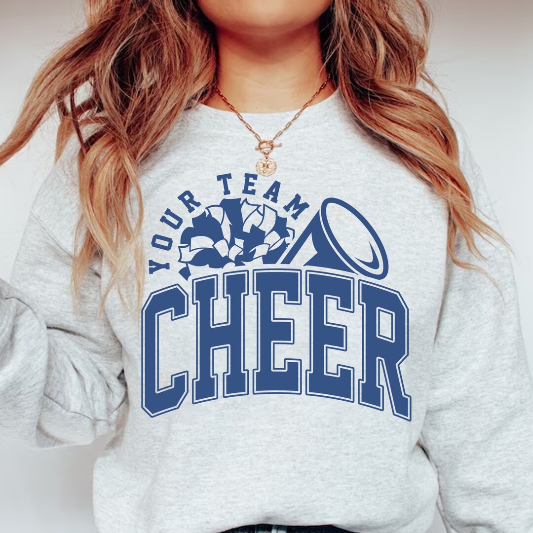 Cheer Team Png, Cheerleader, Cheerleading Shirt Png, Megaphone, Pom Pom ...