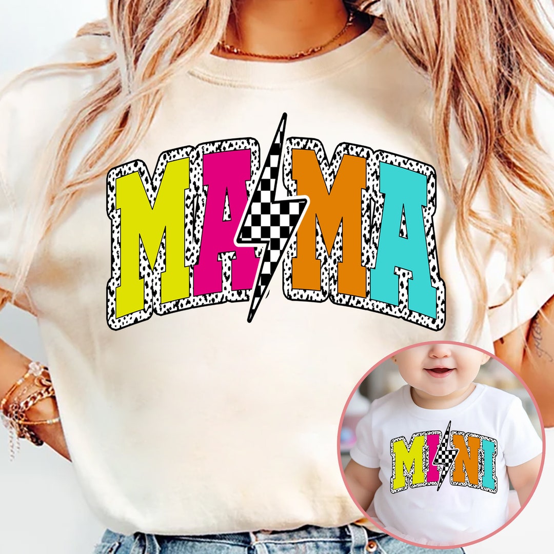 Mama and Mini Lightning Bolt PNG, Mama Mini Png, Mama Mini Dalmatian ...