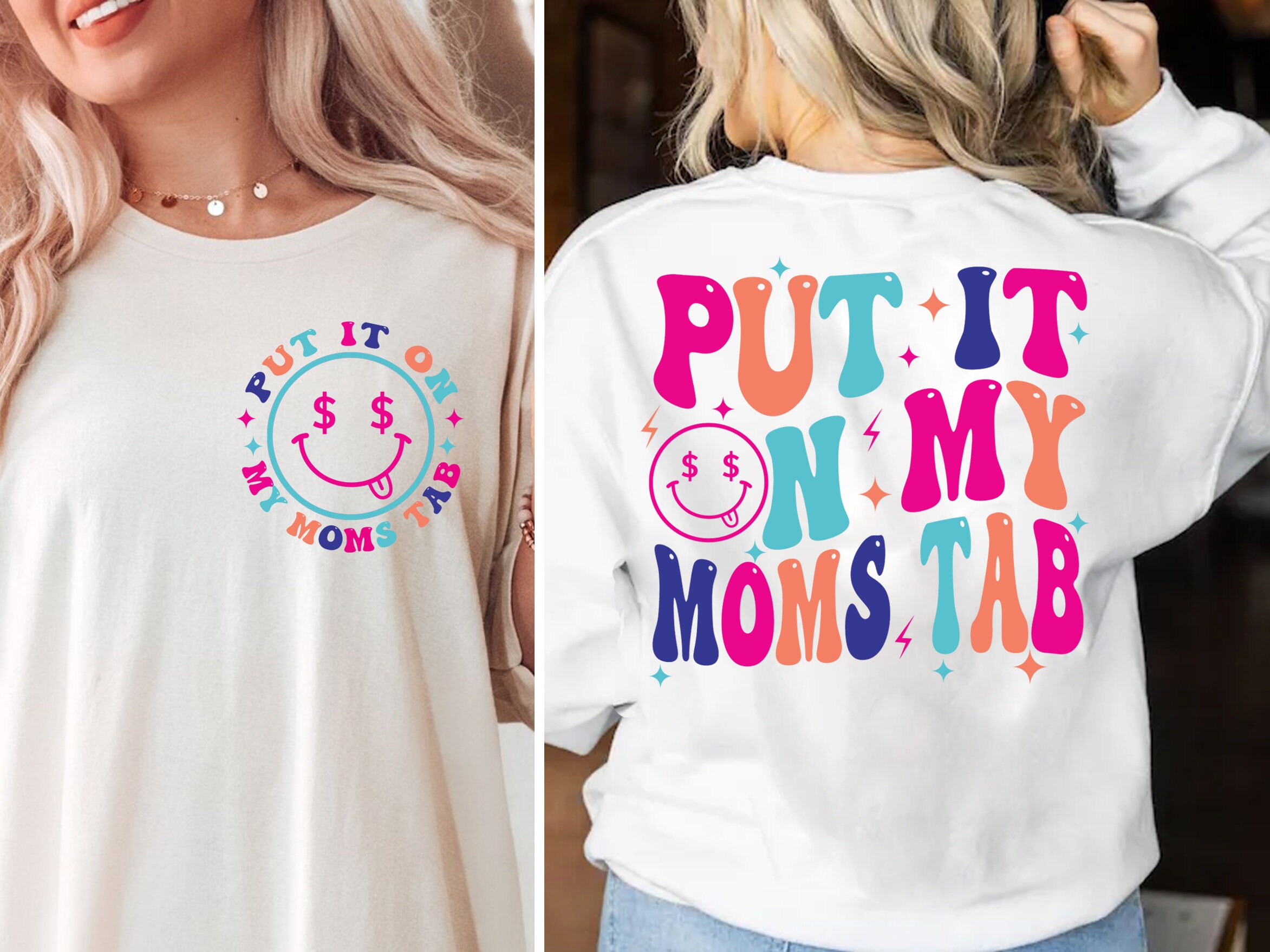 Put It on My Moms Tab Png Mother's Day Png Funny Mom - Etsy