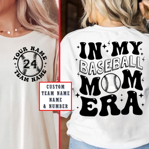 In My Baseball Mom Era Png - Etsy