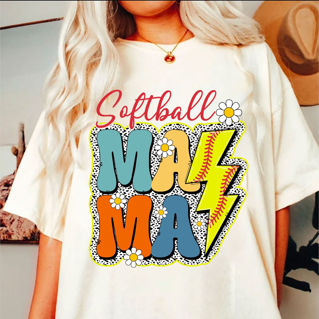 Softball Mama Png, Dalmatian Dots Softball PNG, Boujee Softball PNG ...