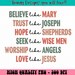 Believe Like Mary Png Christian Christmas Pngmerry Christmas - Etsy