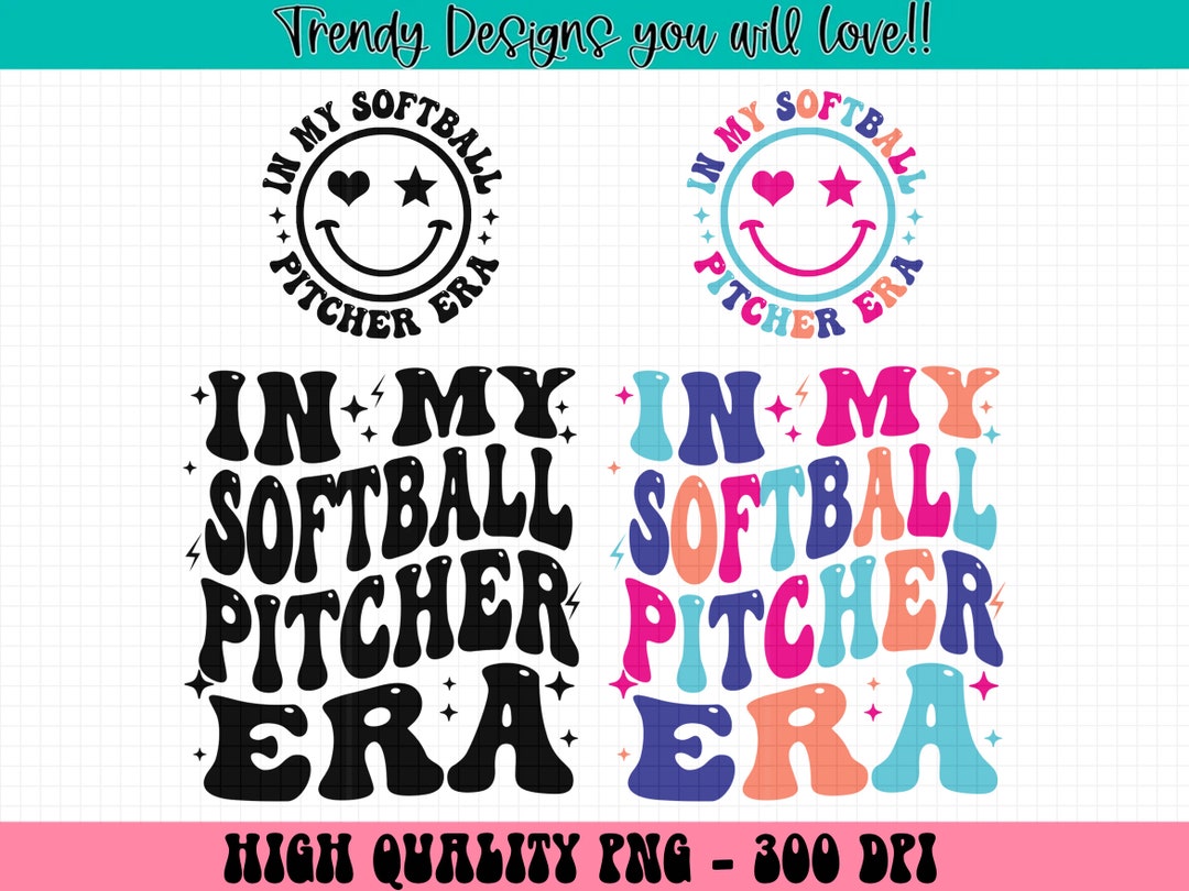 In My Softball Pitcher Era PNG, Softball Player Png, Softball Png ...