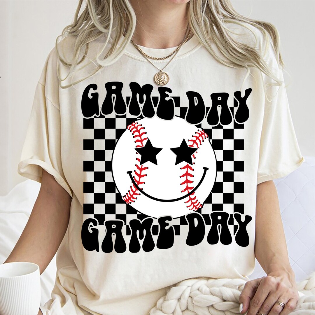Checkered Baseball PNG, Game Day Png, Baseball PNG, Baseball Game ...