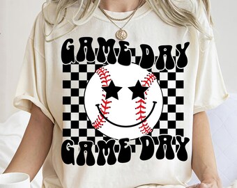 Checkered Baseball SVG, Game Day SVG, Baseball PNG, Baseball Game ...