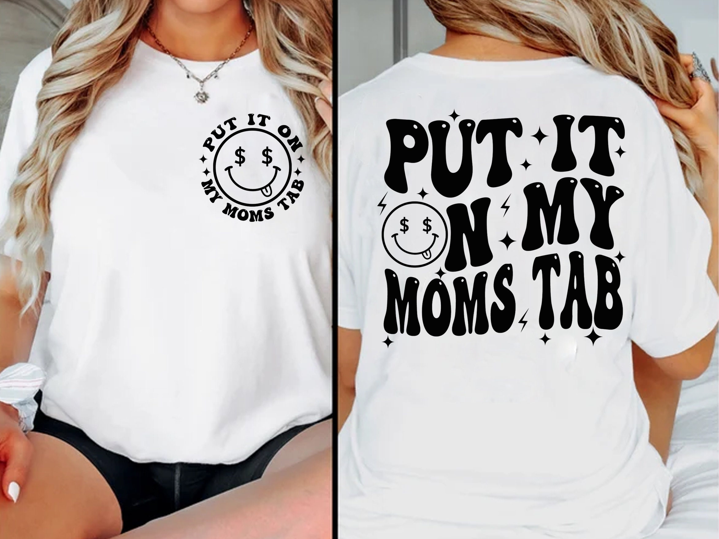 Put It on My Moms Tab Png Mother's Day Png Funny Mom - Etsy
