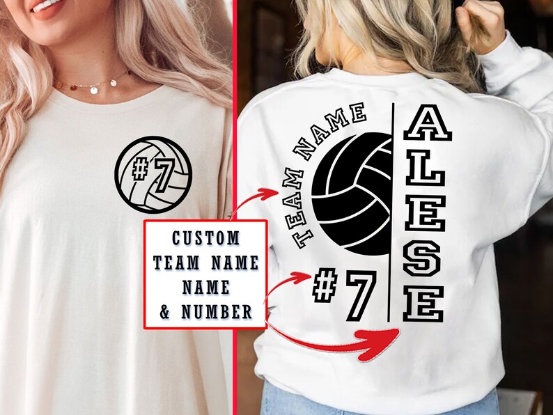 Custom Volleyball Team Png Personalized Template Volleyball - Etsy