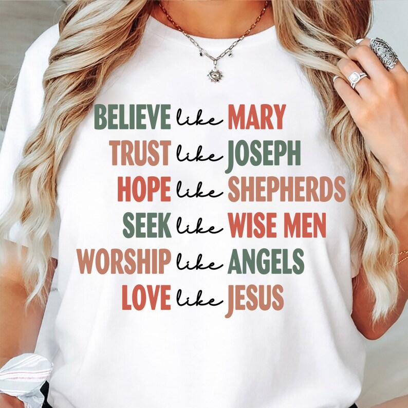 Believe Like Mary Png Christian Christmas Pngmerry Christmas - Etsy