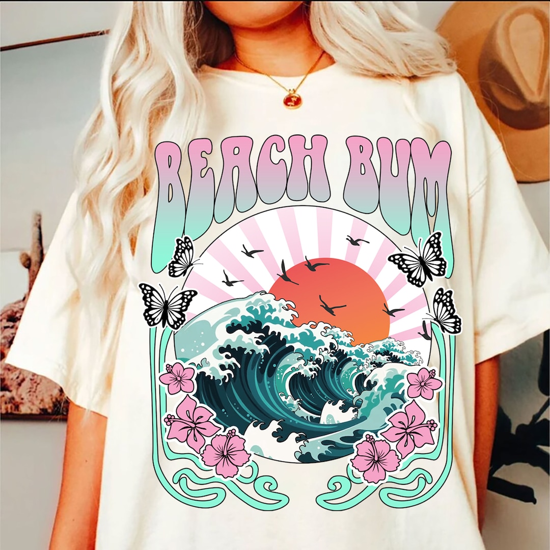 Beach Bum Summer Png,retro Summer PNG for Sublimation,coconut Girl Png ...