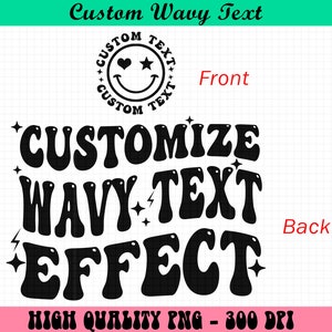 Custom Wavy Text Png, Custom Wavy Letters Png, Custom Wavy Font Png ...