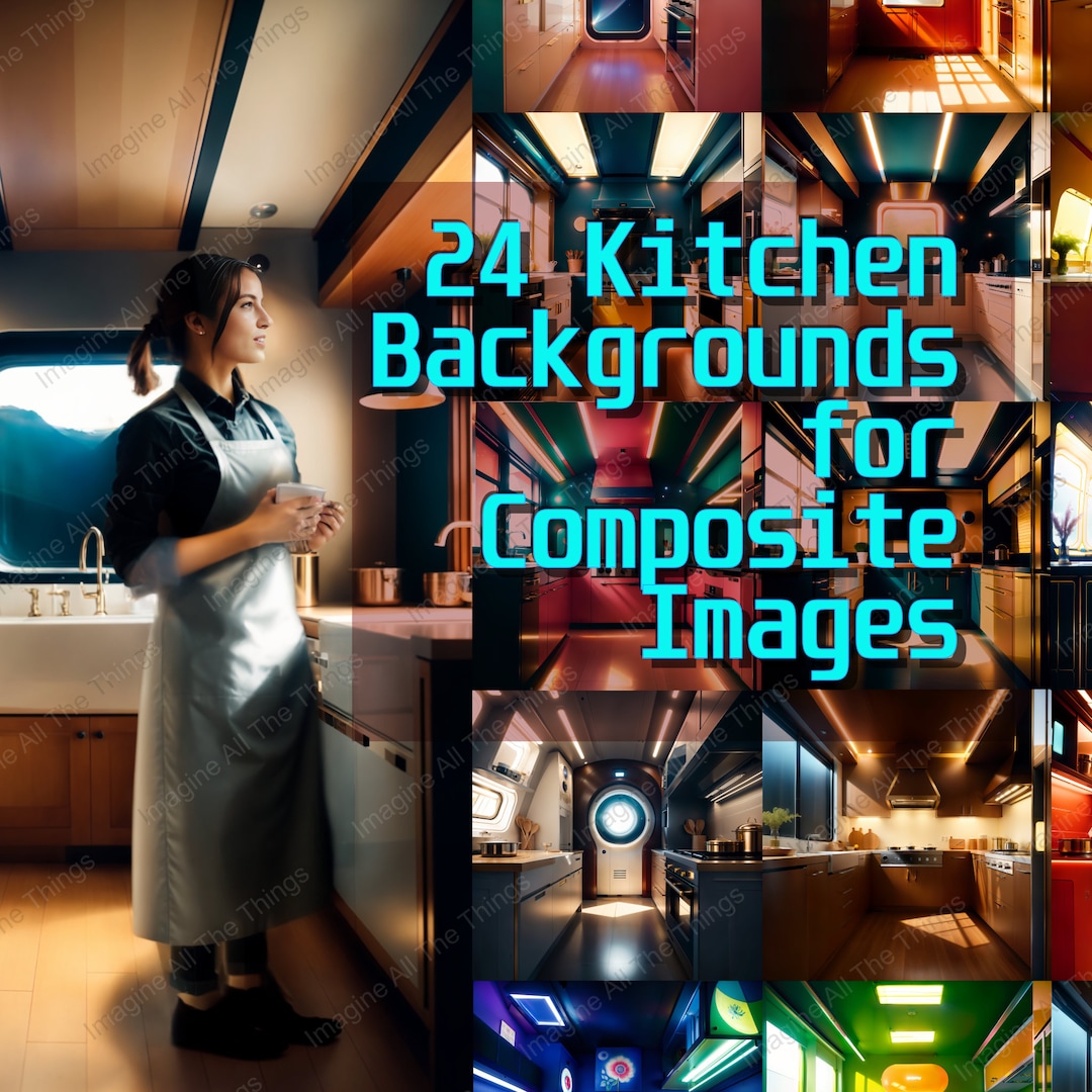 Kitchen-themed Digital Backdrops for Composite Images - Etsy