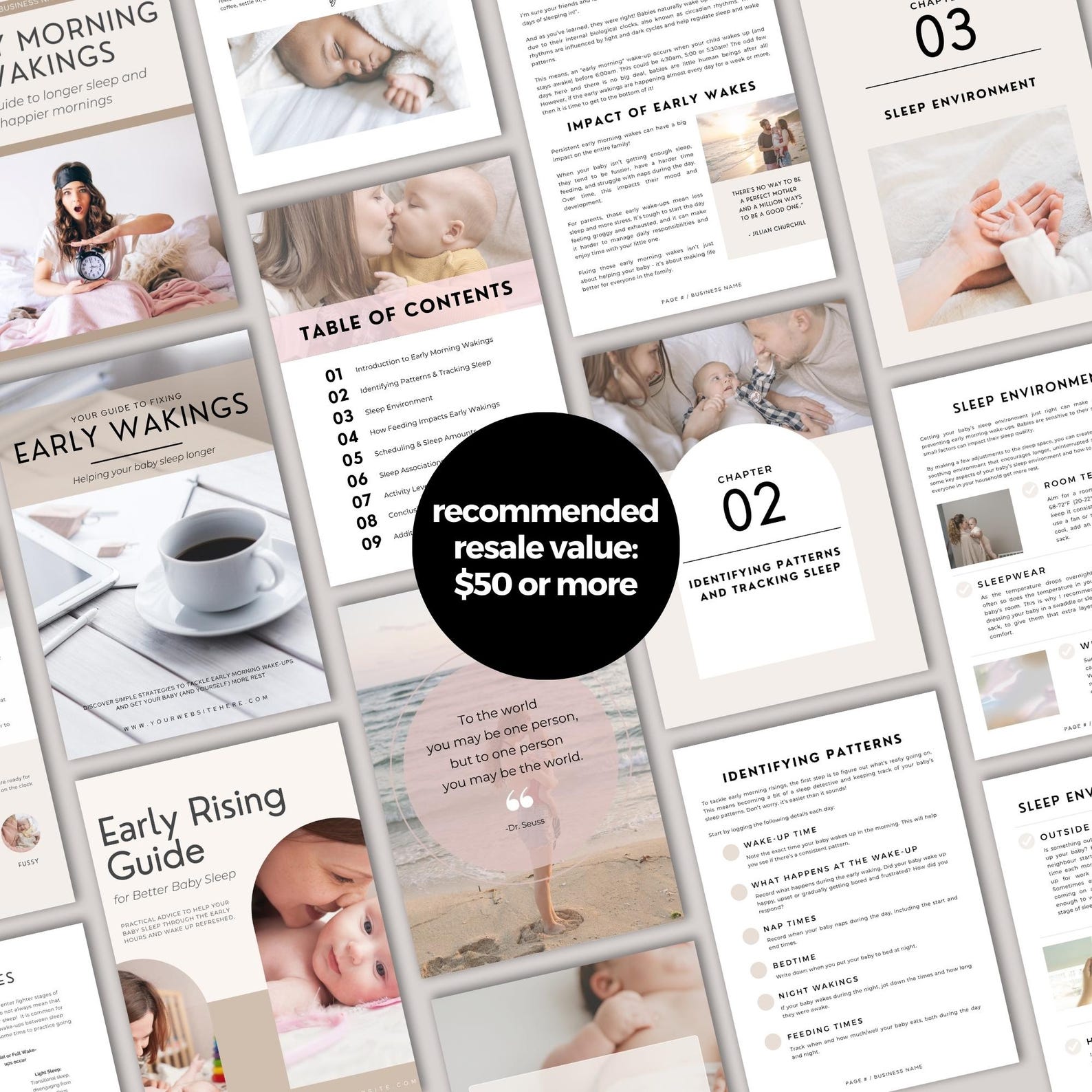 Early Morning Wakings Guide and Sales Page Bundle, Done for You Content ...