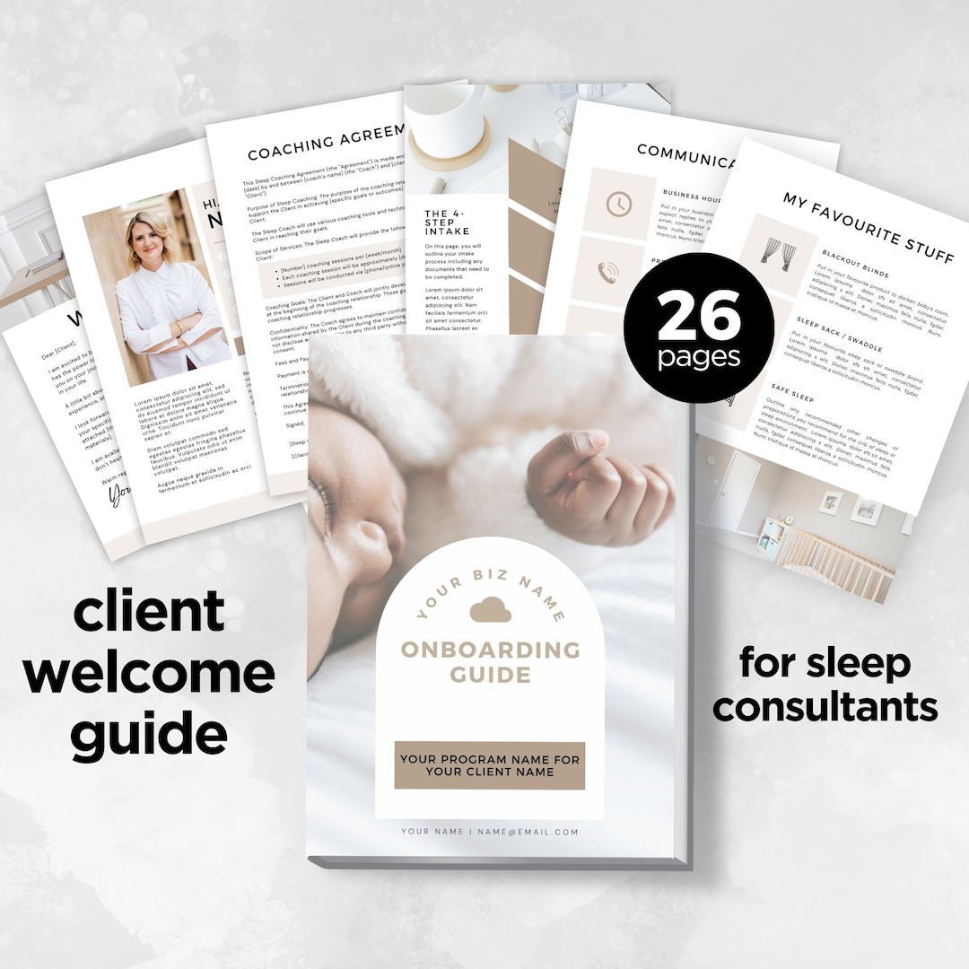 Client Welcome Packet Template | Sleep Consultant Welcome Packet | New ...