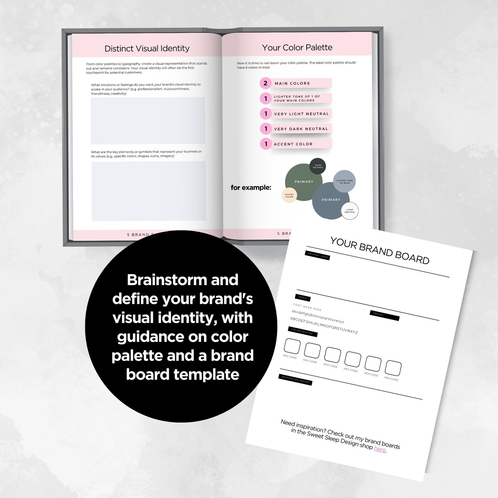 Branding Workbook, Brand Style Guide Canva, Brand Identity Kit ...