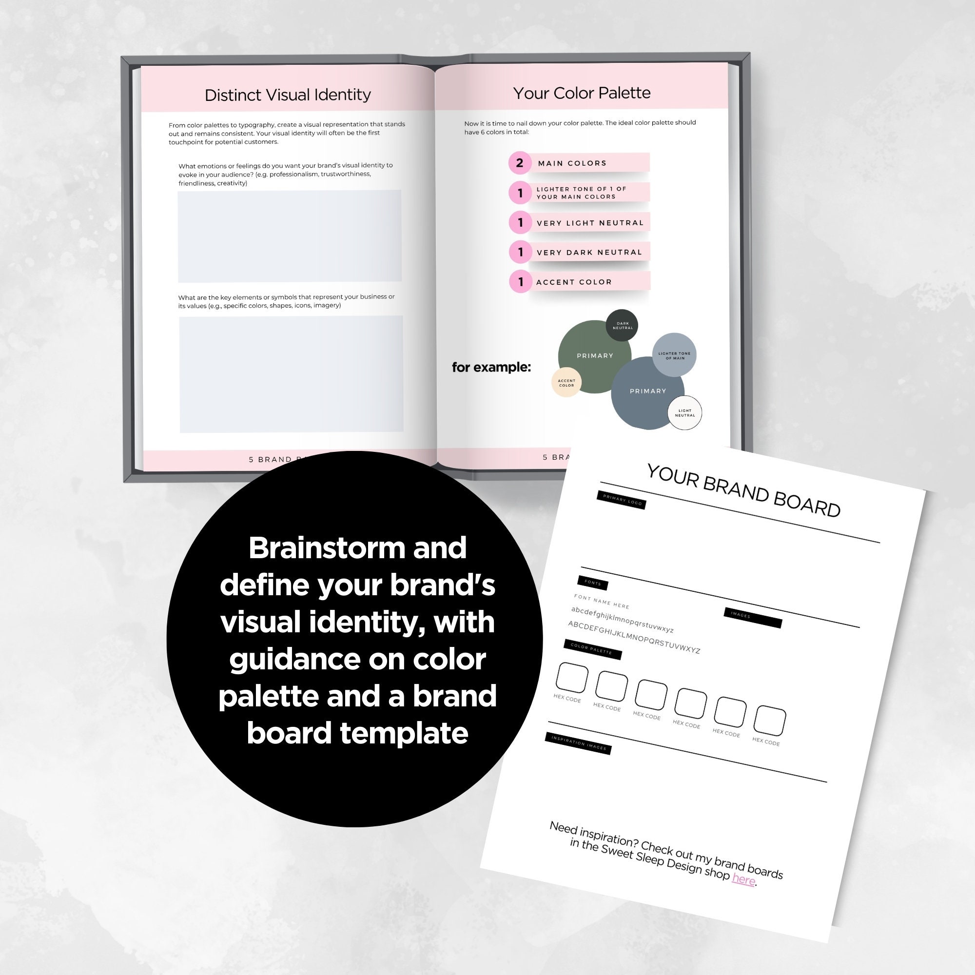 Branding Workbook, Brand Style Guide Canva, Brand Identity Kit ...