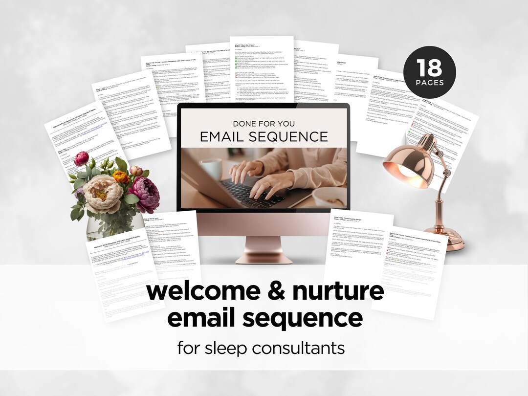 Welcome Sequence Email Templates, Sleep Consultant, Done for You ...