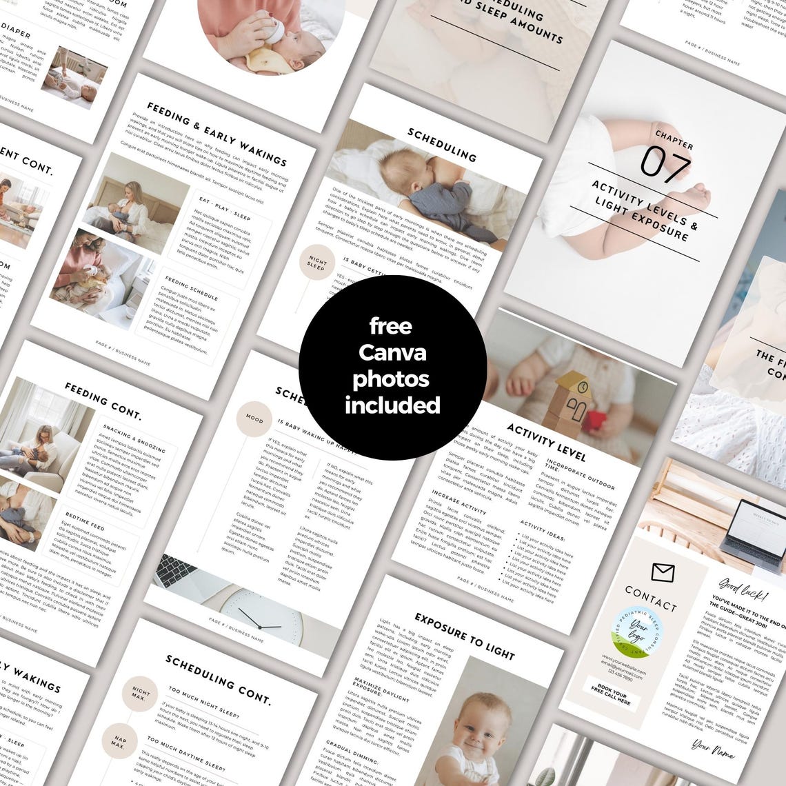 Early Morning Wakings Guide and Sales Page Bundle, Done for You Content ...