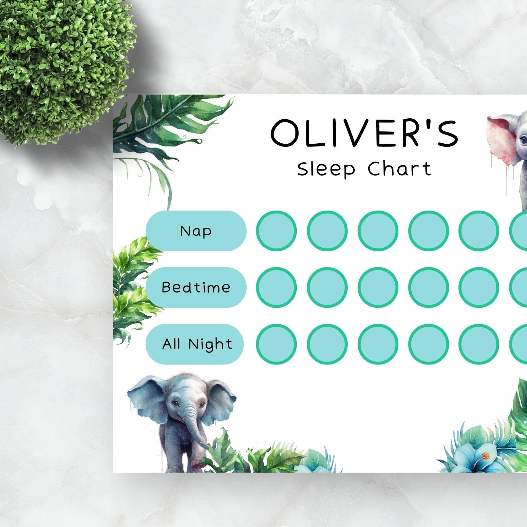 Bedtime Chart Toddler Stay in Bed Chart Sleep Training - Etsy