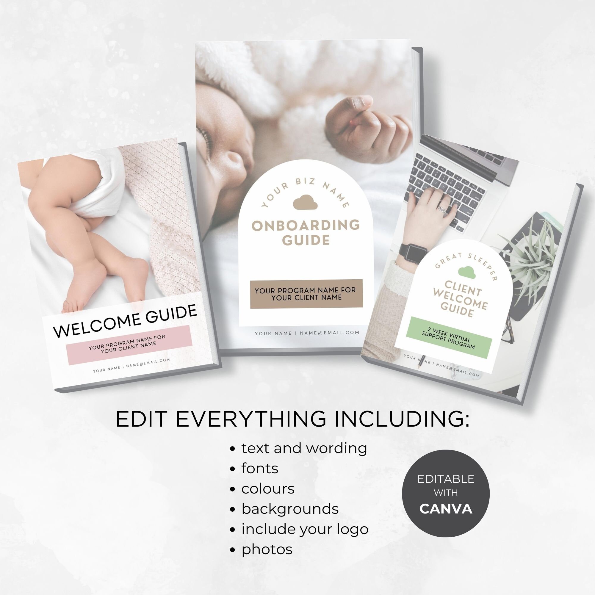 Client Welcome Packet Template Sleep Consultant Welcome Packet New ...