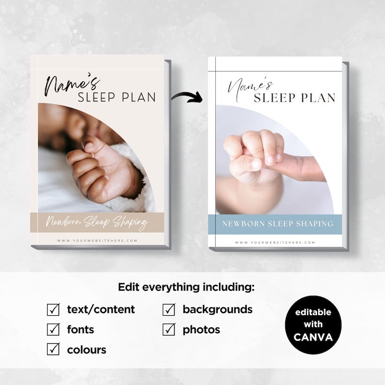 Newborn Sleep Plan Template for Sleep Consultants, Postpartum Doula ...