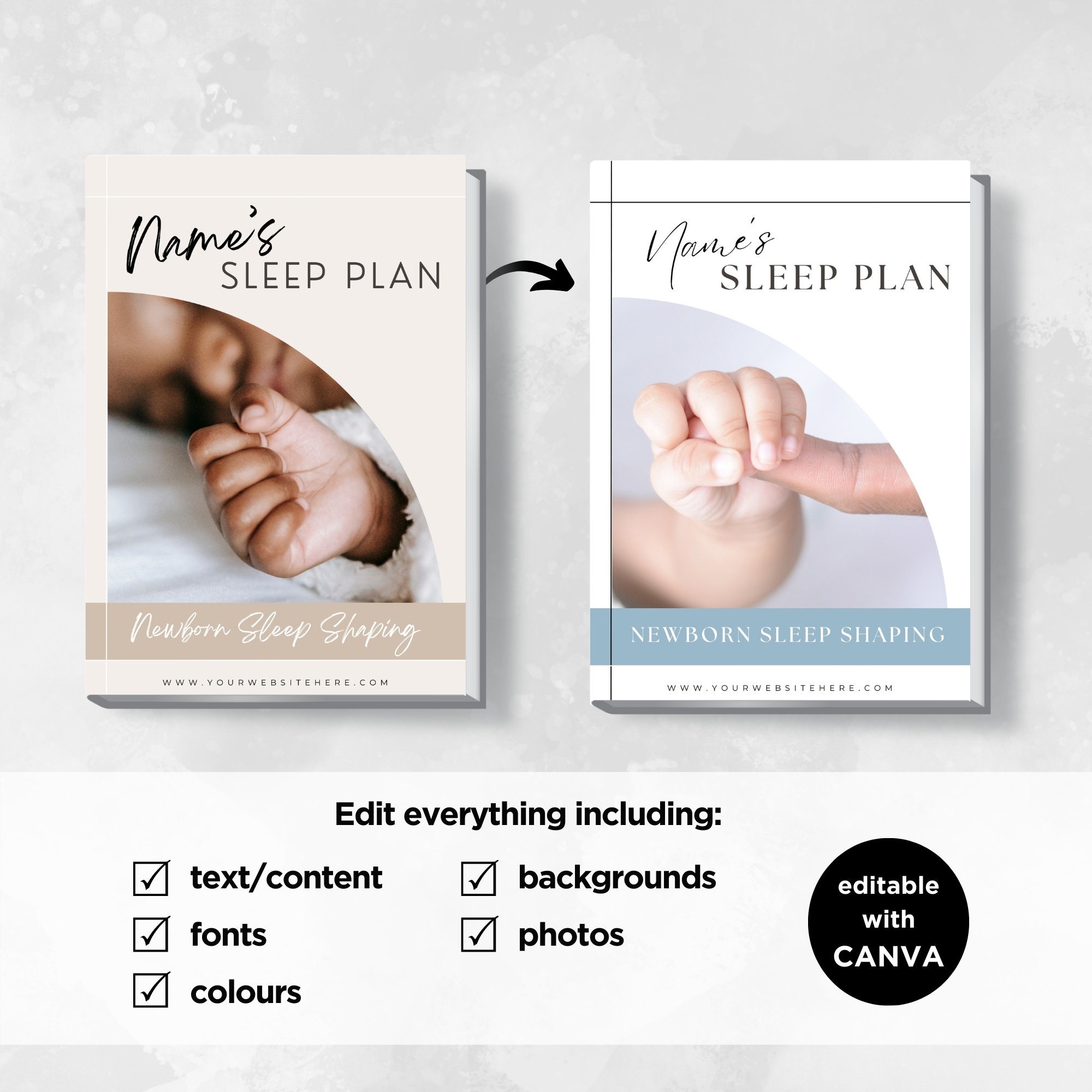 Newborn Sleep Plan Template for Sleep Consultants, Postpartum Doula ...