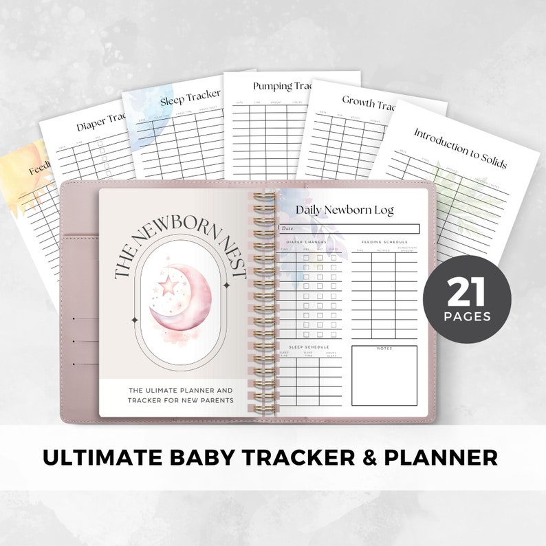 Baby Tracker Bundle, New Mommy Planner, Infant Daily Log Printable ...