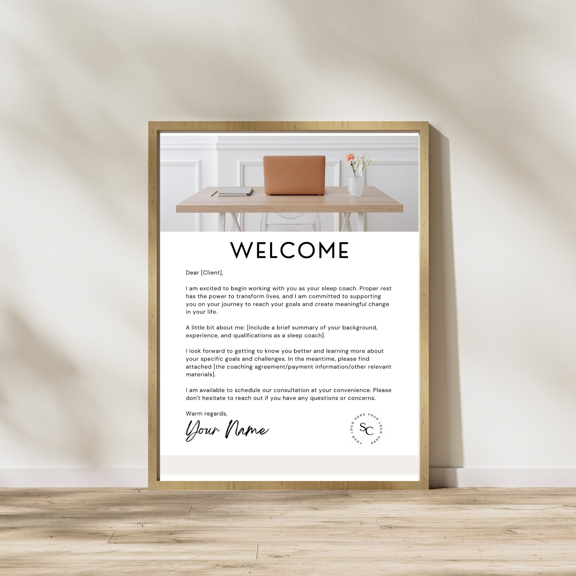 New Client Welcome Letter Sleep Consultant Client Welcome Templates ...
