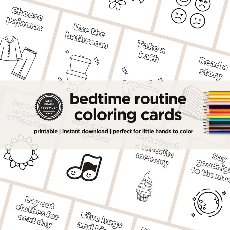 Bedtime Routine Flip Chart Preschool, Printable Toddler Routine Cards ...
