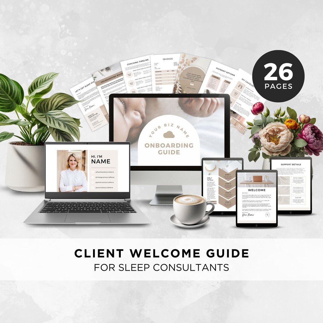 Client Welcome Packet Template Sleep Consultant Welcome Packet New ...