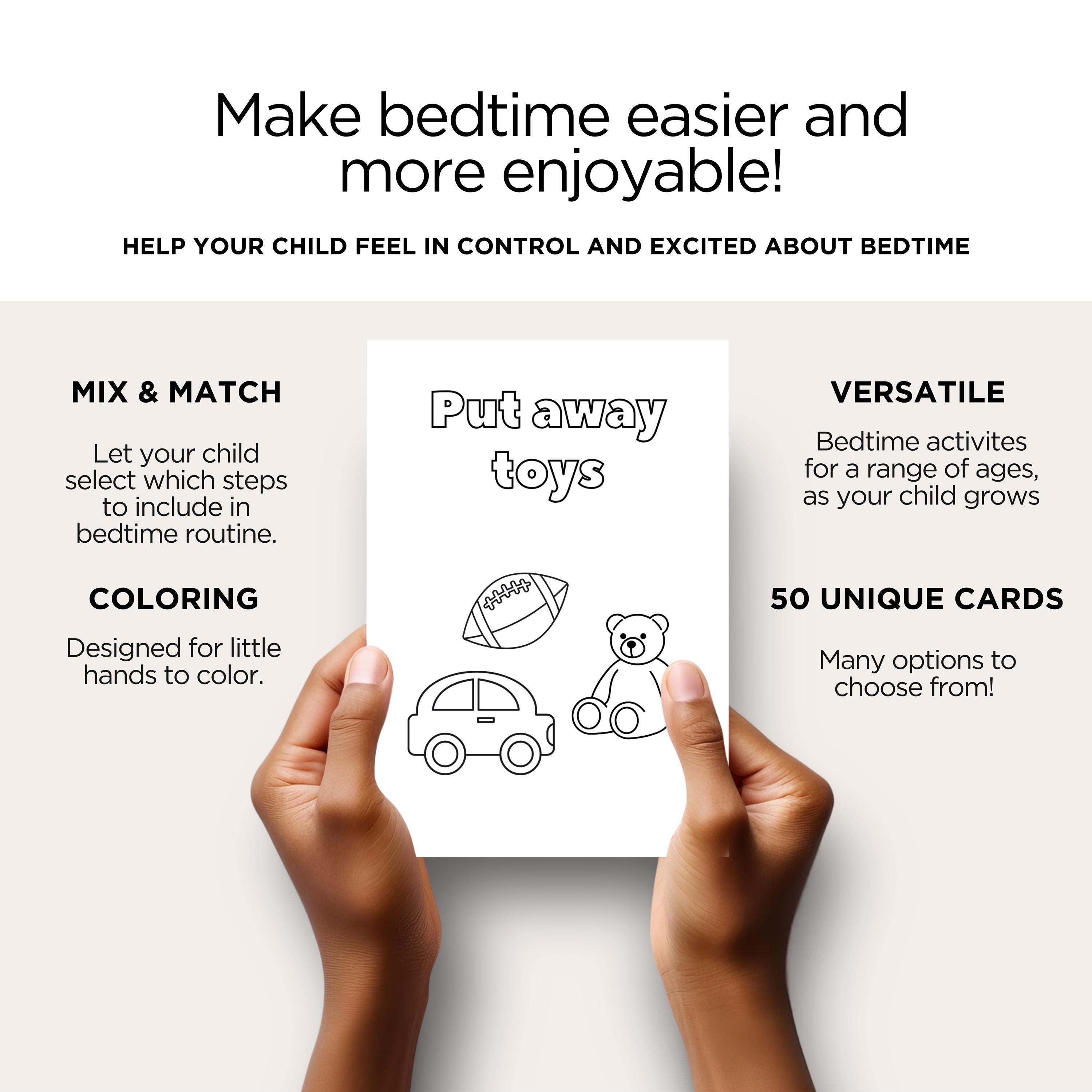 Bedtime Routine Flip Chart Preschool, Printable Toddler Routine Cards ...