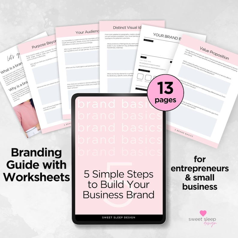 Branding Workbook, Brand Style Guide Canva, Brand Identity Kit ...