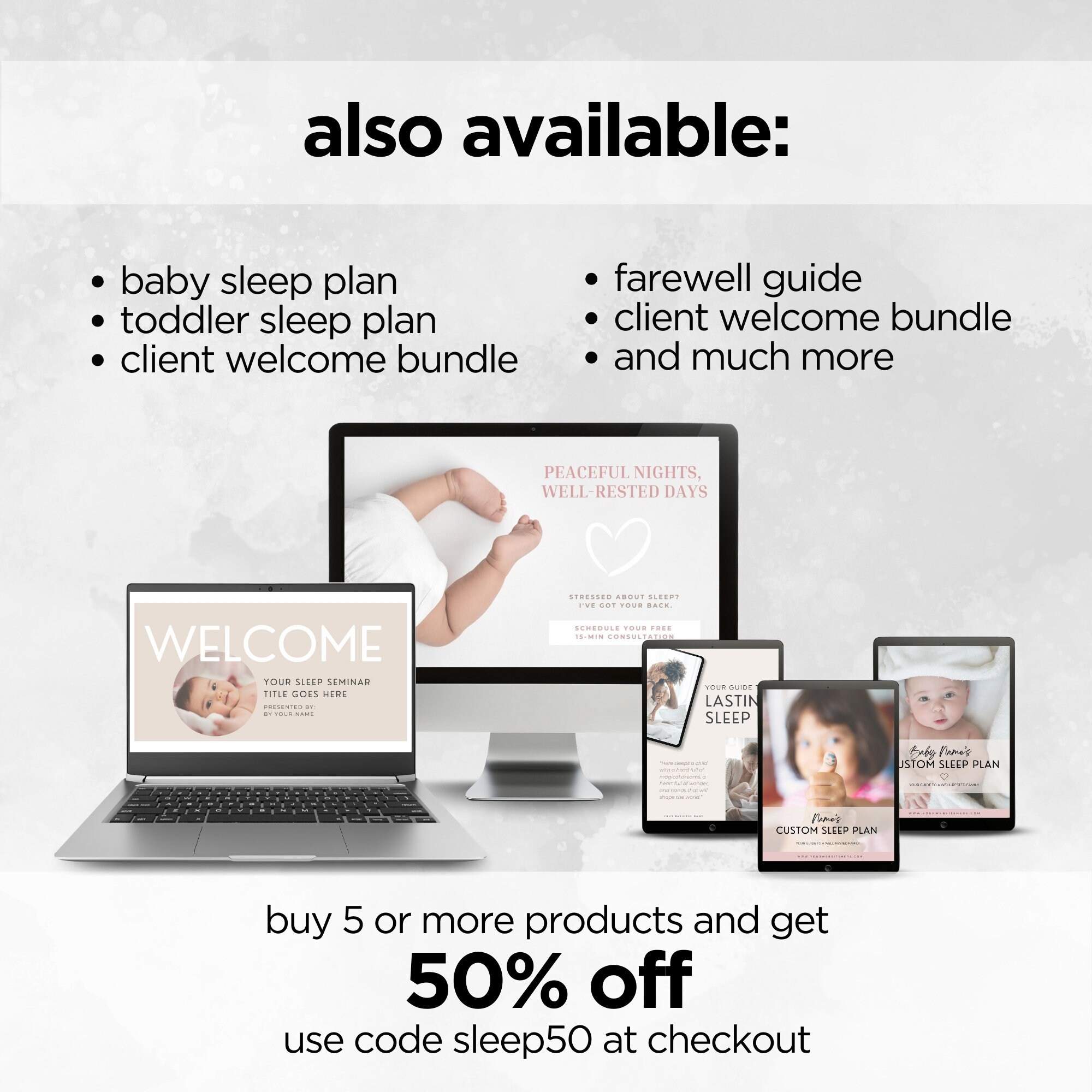 Newborn Sleep Plan Template for Sleep Consultants, Postpartum Doula ...