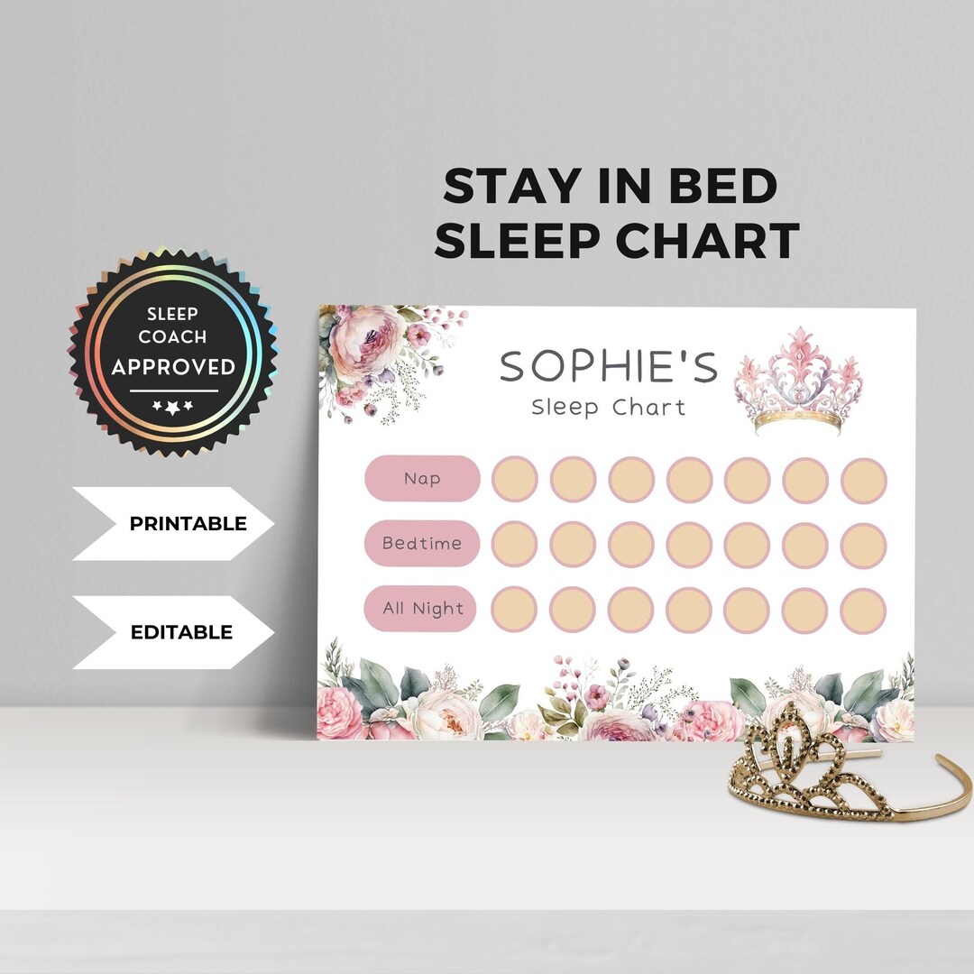 Reward Chart Princess, Stay in Bed Sticker Chart, Potty Training Chart ...