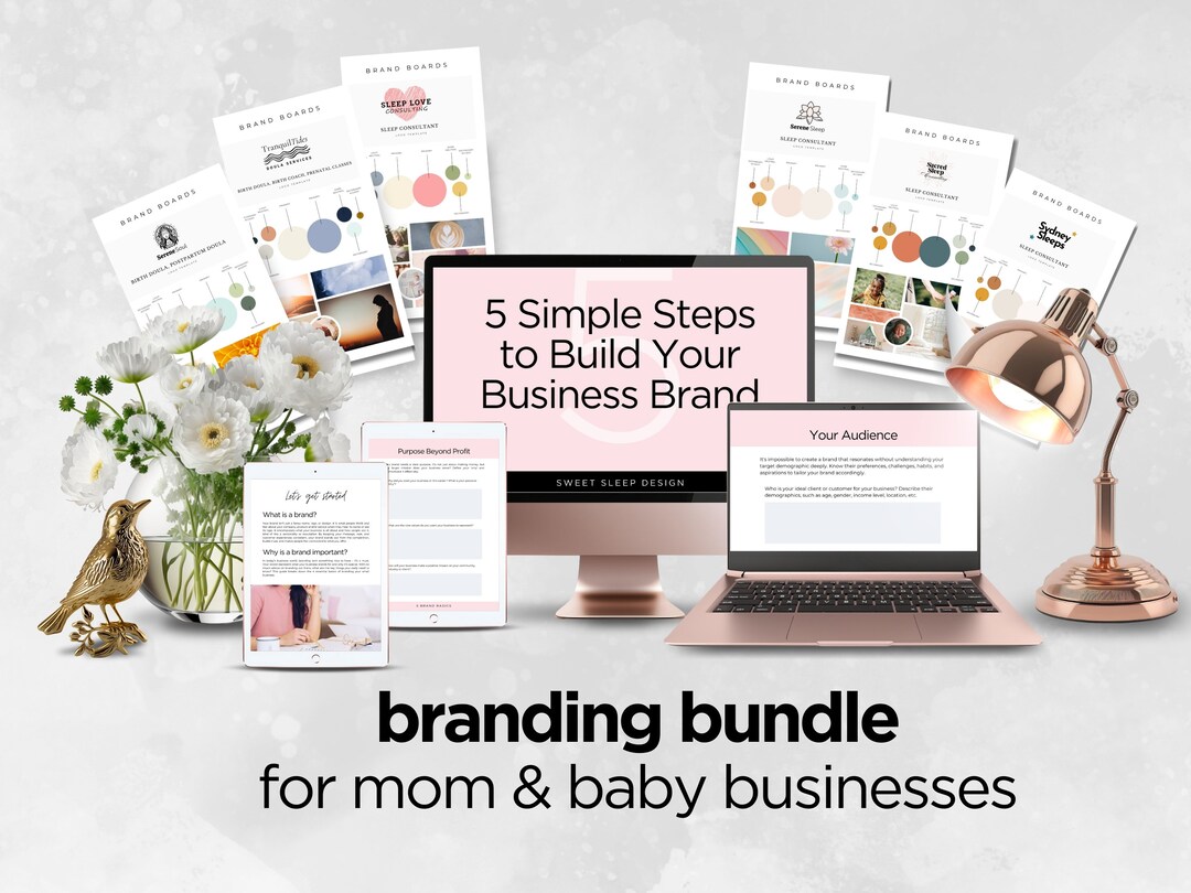 Branding Bundle, Brand Identity Workbook, Branding Kit, Brand Board ...
