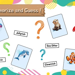 Montessori Aquatic Animal Flashcards - 16 Printable Digital Cards, Kids ...