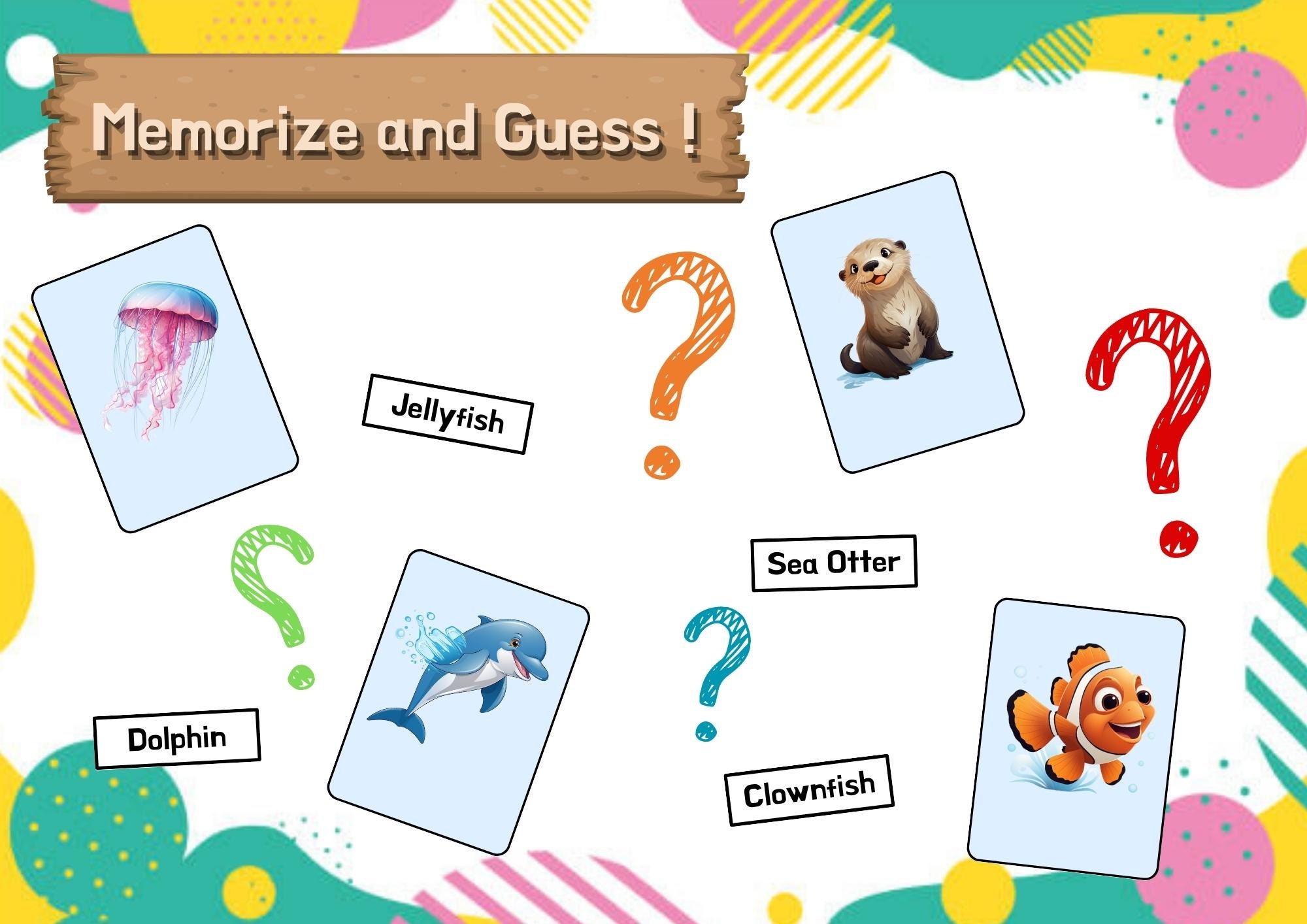 Montessori Aquatic Animal Flashcards 16 Printable Digital Cards, Kids ...