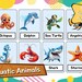 Montessori Aquatic Animal Flashcards - 16 Printable Digital Cards, Kids ...