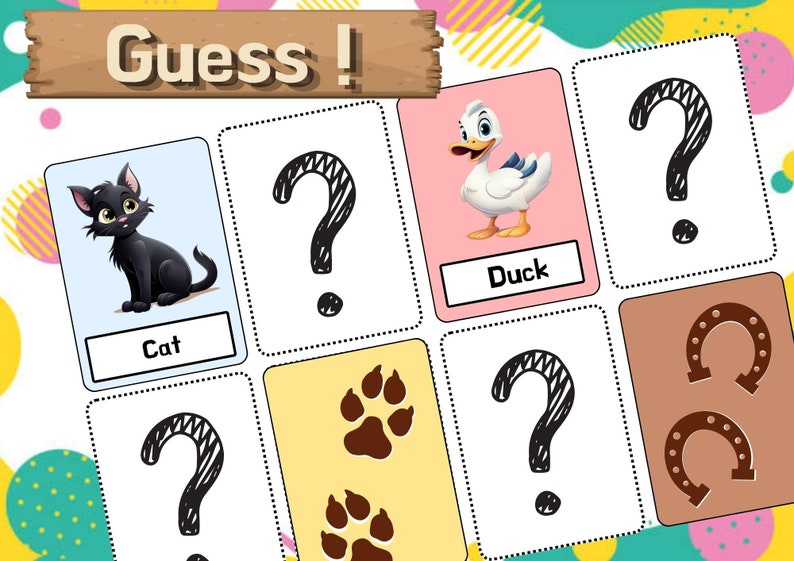 Montessori Animal Footprints Flashcards - 16 Printable Digital Cards ...