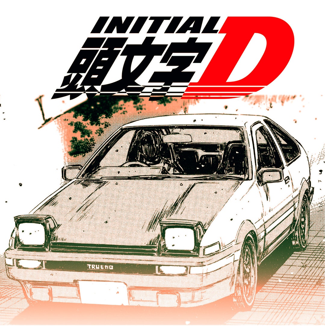 Anime AE86 Car Print - Etsy