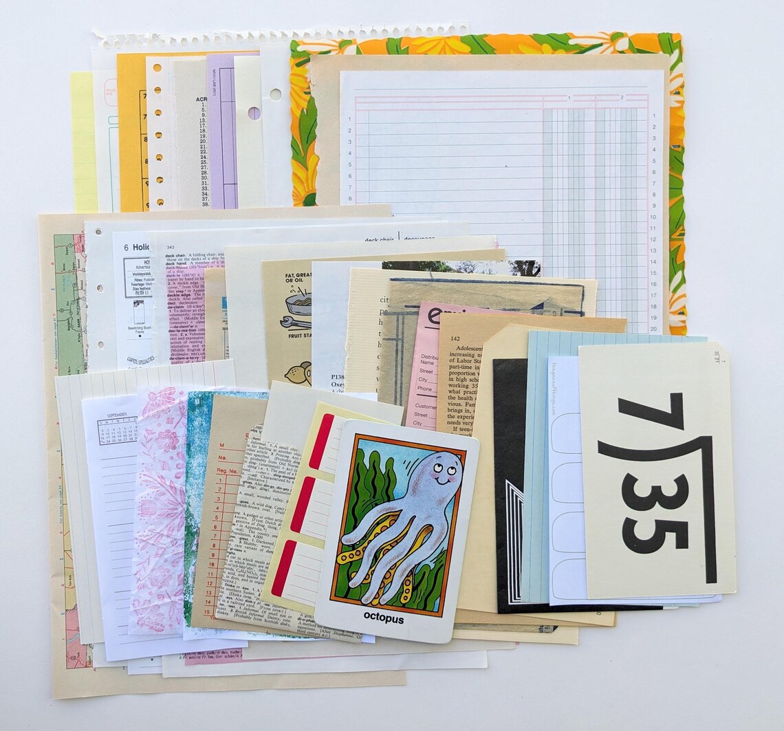 The Big Dipper | 75-piece Ephemera Kit | Vintage Junk Journal Supplies ...