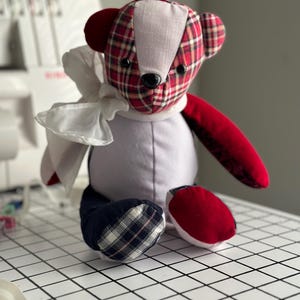 Custom Memory Bear: Handmade Keepsake Teddy From Loved One's Clothing ...
