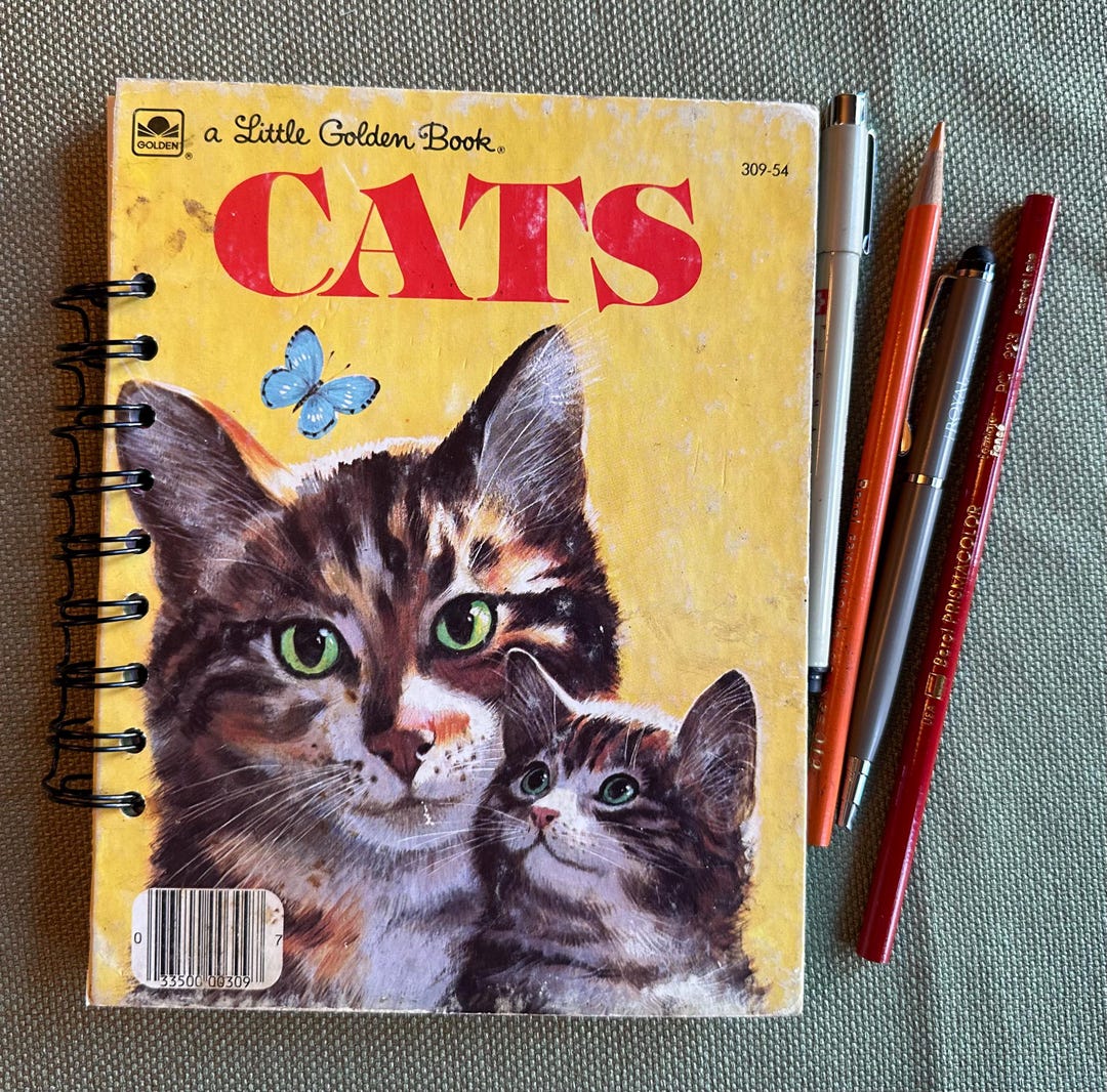 Repurposed Classic 'A Little Golden Book CATS' Perfect for Drawing ...