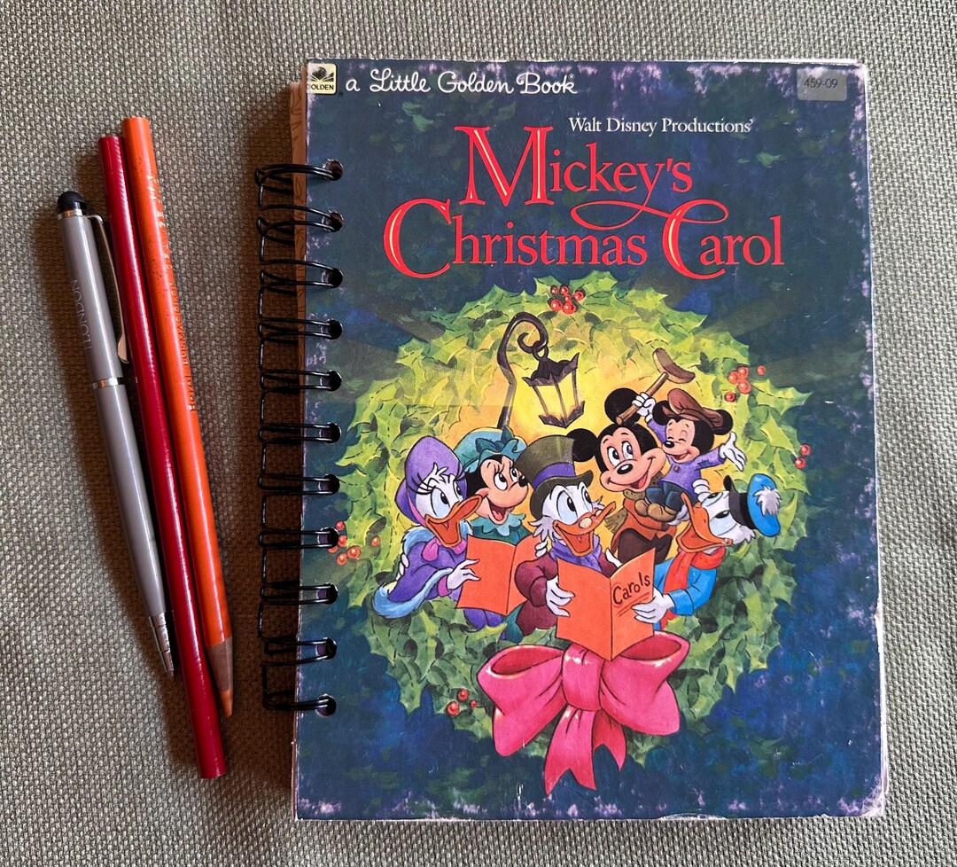 Journal/notebook/drawing Pad Made of a Repurposed 'mickey's Christmas ...