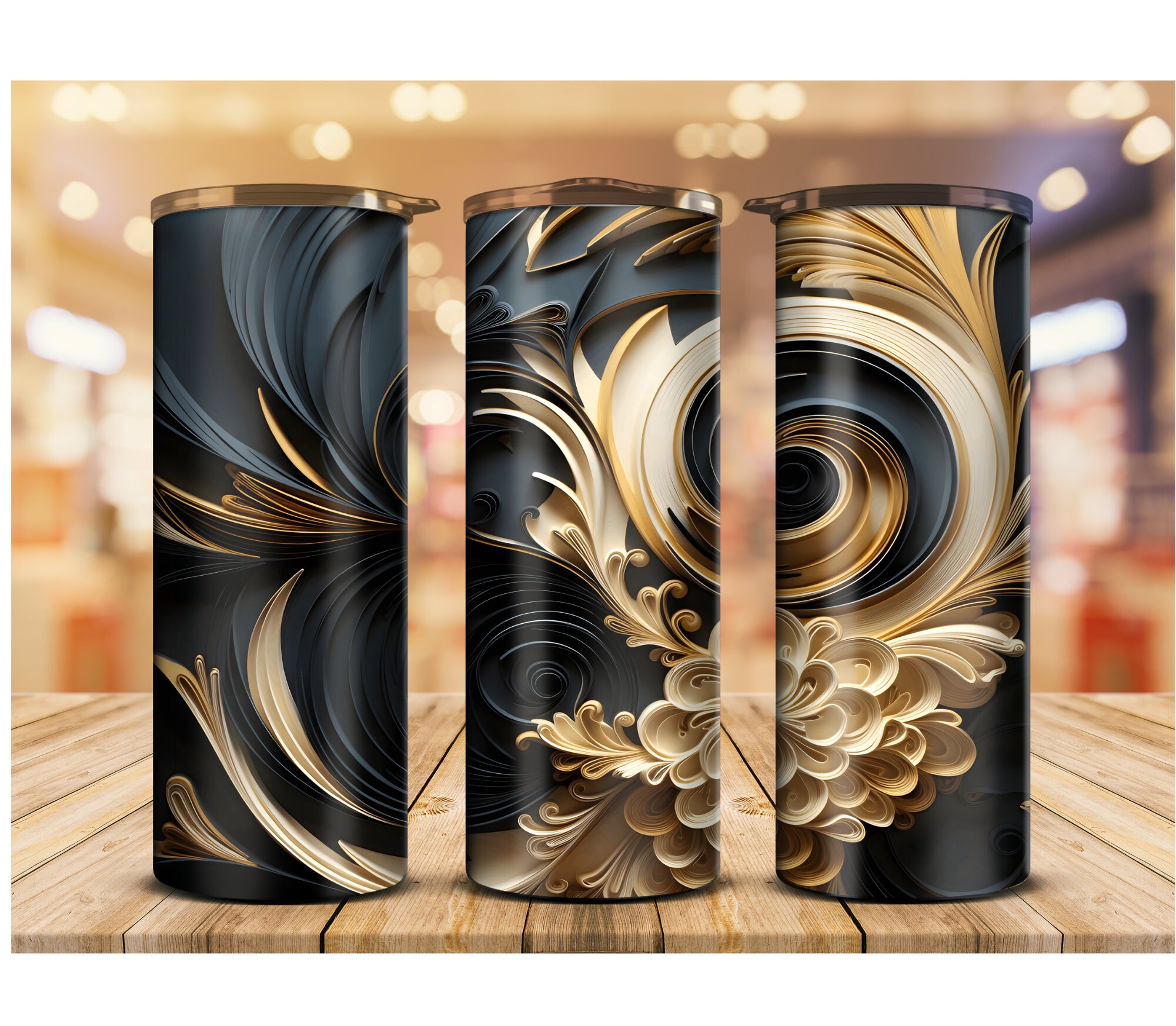 Black and Gold Beautiful Paper Art a Couple of Beautiful Fleur-de-lis ...