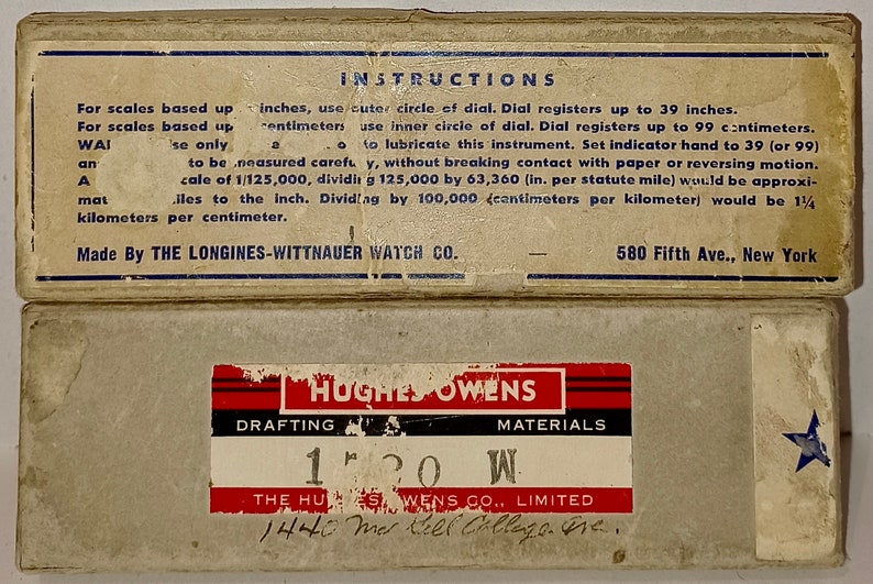 Opisometer Curvimeter Meilograph Map Measuring Tool Longines - Etsy