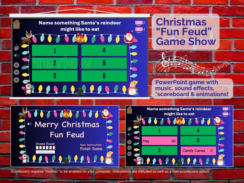 Christmas Game: Feud-style Powerpoint Download for Holiday Parties ...